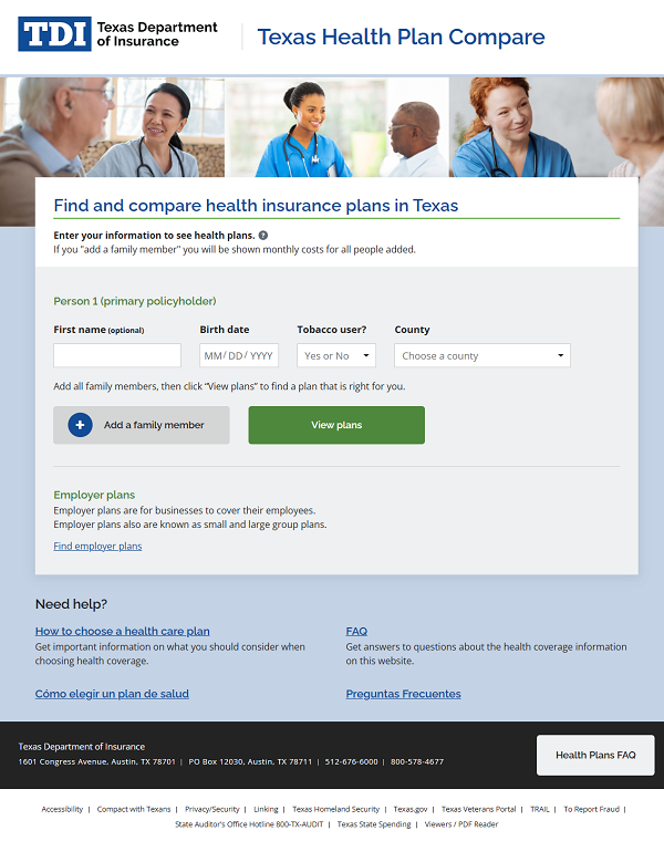 Use Texas Health Plan Compare para ayudarle a comparar y elegir un plan ...